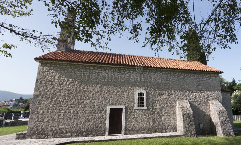 Small Christian Church White Stone Chapel Side View Isolated Stock ...