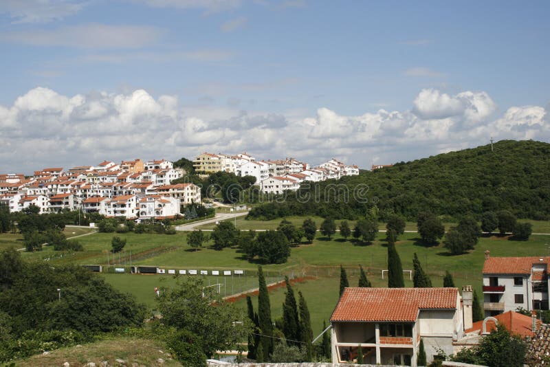 Small city stock photo. Image of croatia, scenery, skyline - 7338424