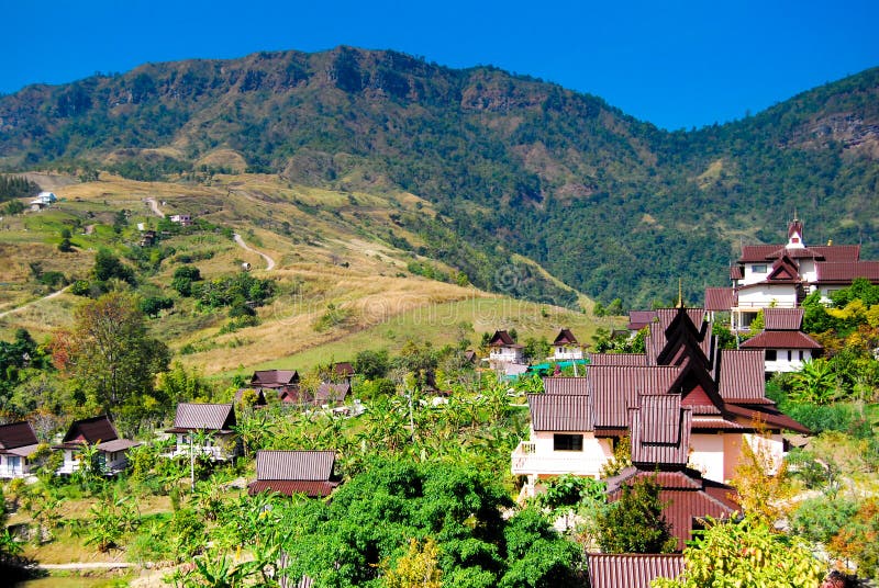 Small city in suburb stock photo. Image of green, ethnographic - 26275312