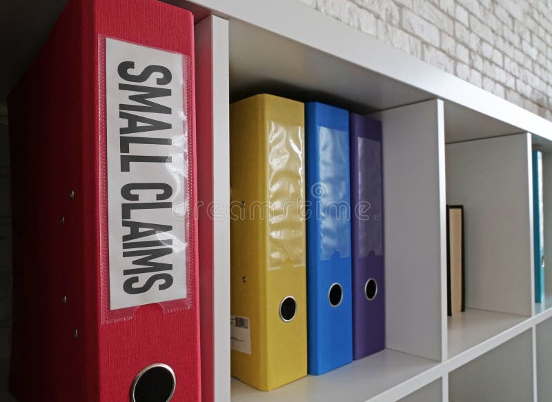 Small Claims is Shown Using the Text Stock Image - Image of justice ...