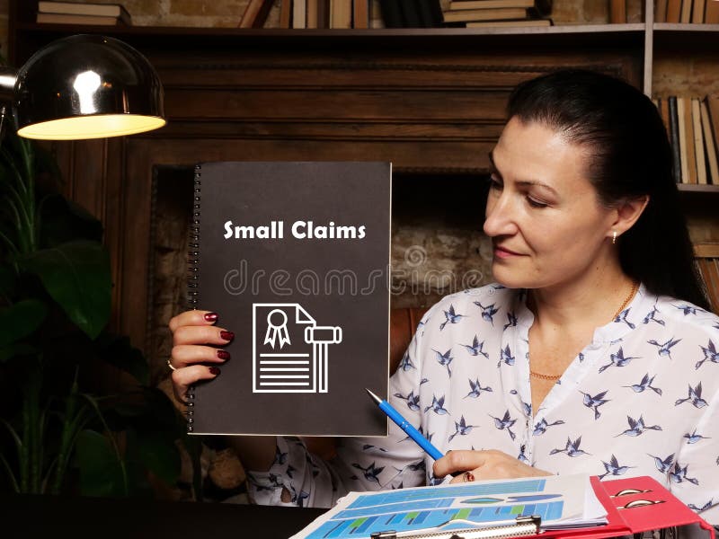 Small Claims Sign on the Sheet Stock Photo - Image of small, safety ...