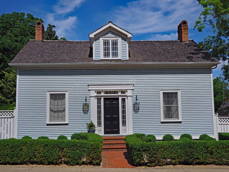 Small Clapboard Building in Maine Stock Photo - Image of village ...
