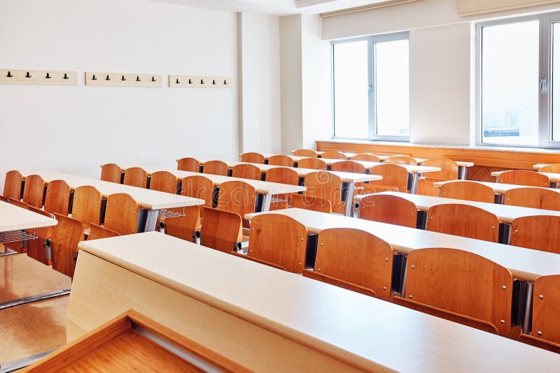Small Classroom of an University Lecture Hall Stock Photo - Image of ...