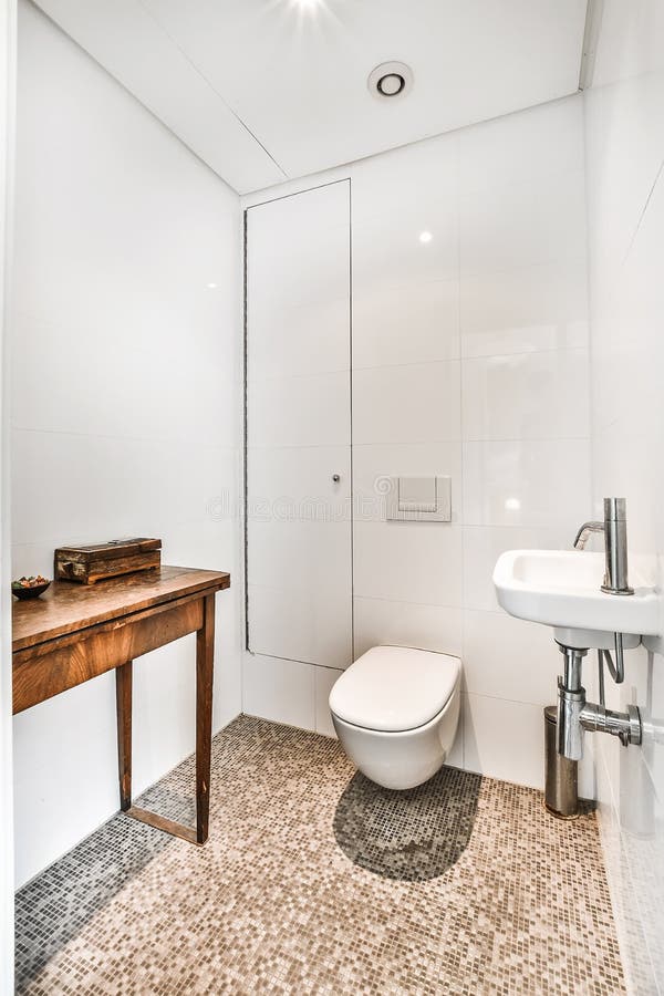 Small clean washroom stock photo. Image of elegant, bright - 228525834