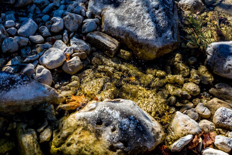 Small Clear Rocky Brook or Creek in Texas Stock Image - Image of park ...
