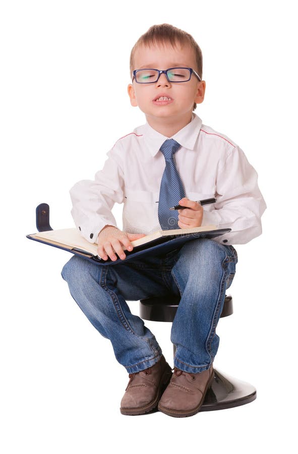 Small Clever Smart Casual Kid Wishes Stock Photo - Image of paper ...