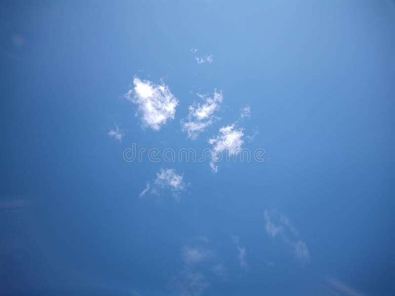 Small Cloud Formation in the Blue Sky Stock Photo - Image of paradise ...