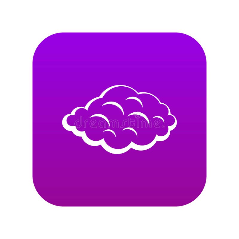 Purple Cloud Icon, Isometric Style Stock Vector - Illustration of chat ...