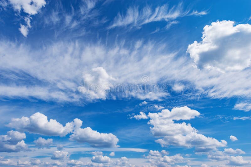 Small Clouds on the Blue Sky. Stock Image - Image of small, tiny: 222699071