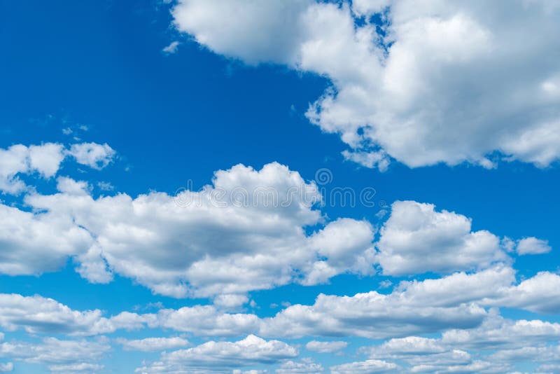 Small Clouds on the Blue Sky. Stock Photo - Image of nature, scene ...