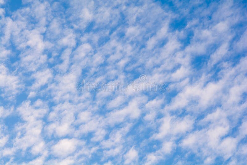 Small Clouds and Dark Blue Sky. Stock Image - Image of beauty, pattern ...