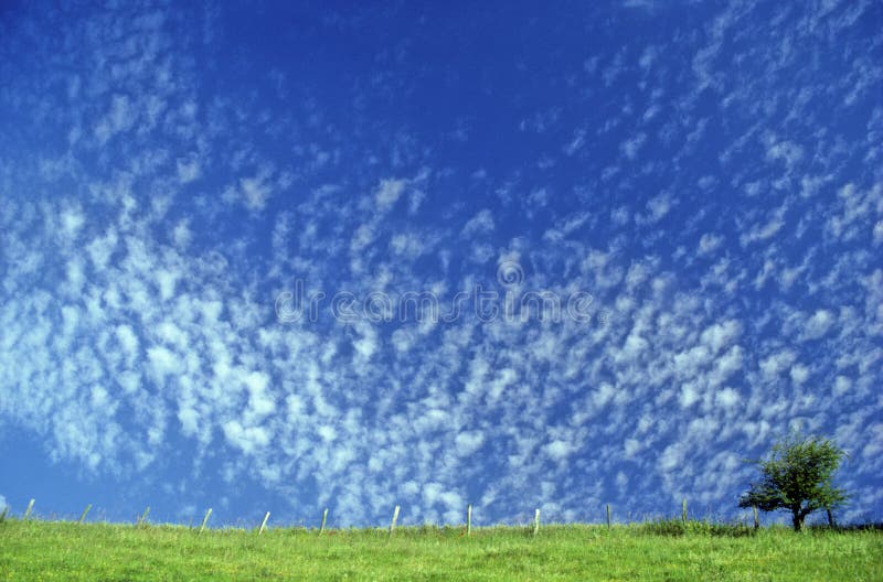 Small clouds spring stock image. Image of freedom, blue - 6429097