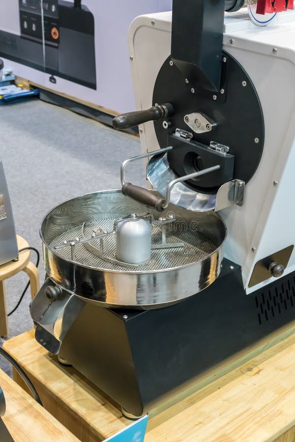 Small Coffee Roaster Machine with Automatic System on Table. Stock ...