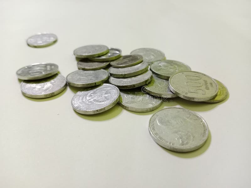 Small Coins in the Form of Rupiah from Indonesia with Such a Bright ...