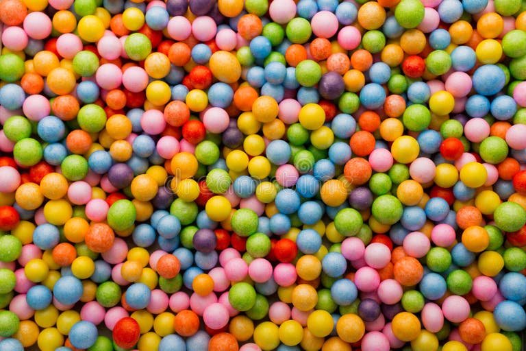 Small colored balls. stock image. Image of orange, playing - 32688797