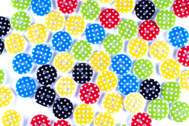 Small Colored Buttons stock photo. Image of textile, isolated - 30005798
