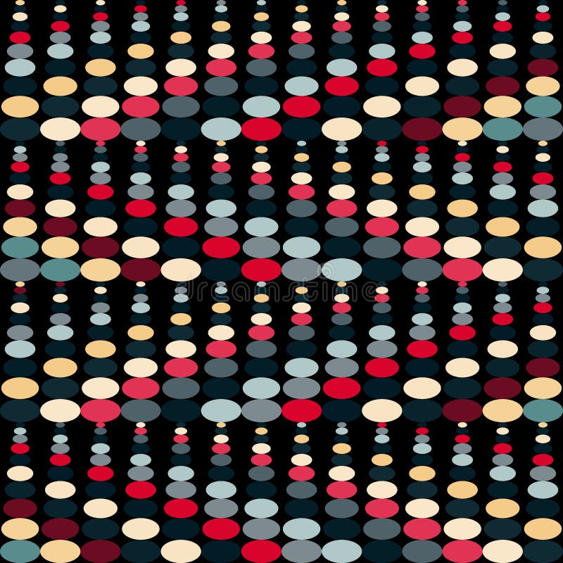 Colored Circles and Lines Abstract Geometric Background Vector ...