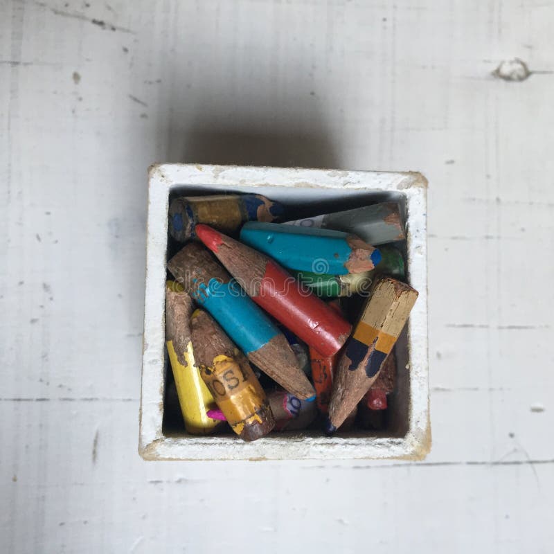 Small colored pencils stock image. Image of colored - 188235669