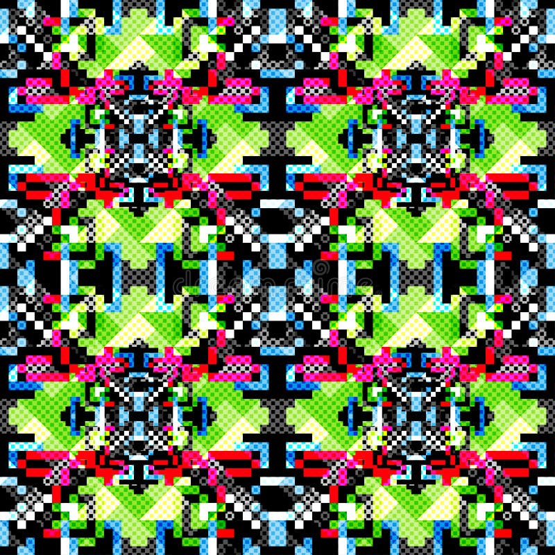 Small Colored Polygons Seamless Geometric Background Stock Illustration ...