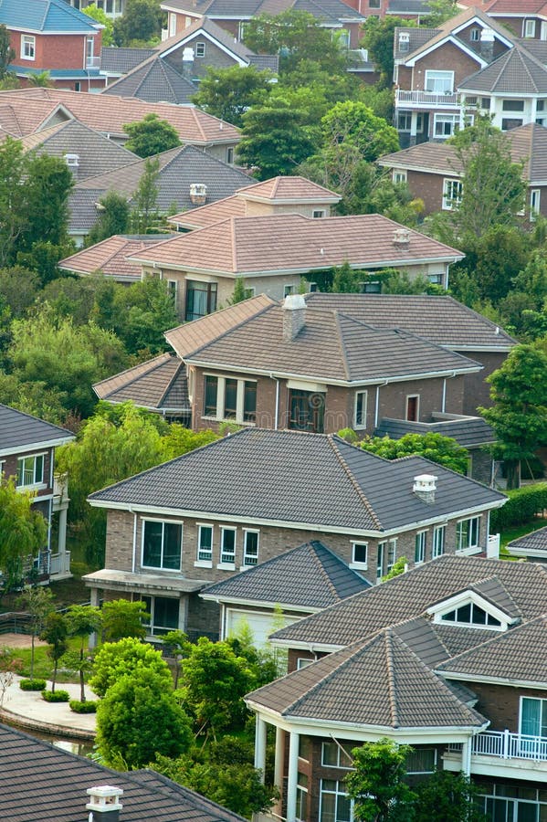 Semi-detached Villa stock photo. Image of luxury, detached - 14216530