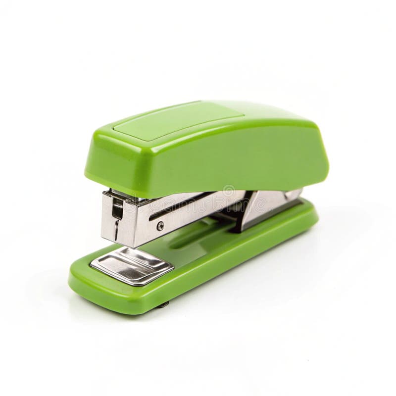 Green mini stapler stock illustration. Illustration of tools - 368501423
