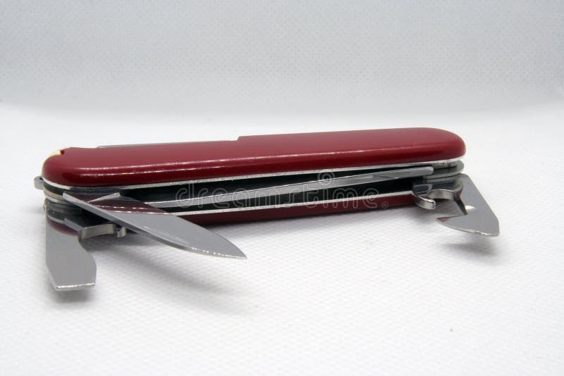 Small Compact Knife. Compact Army Knife. Handy Tool Knife Stock Photo ...