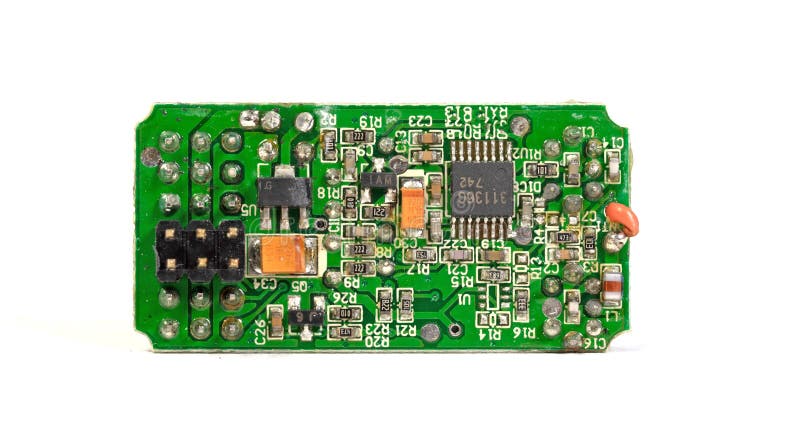 Small Computer Processing Unit System on Micro Chip Printed Circuit ...