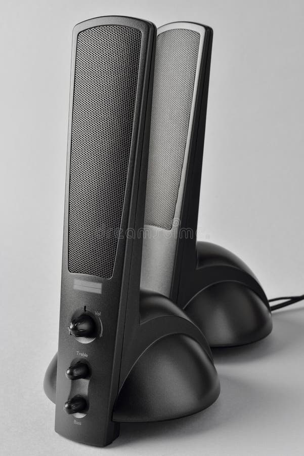 Small computer speakers stock image. Image of hardware - 63315097
