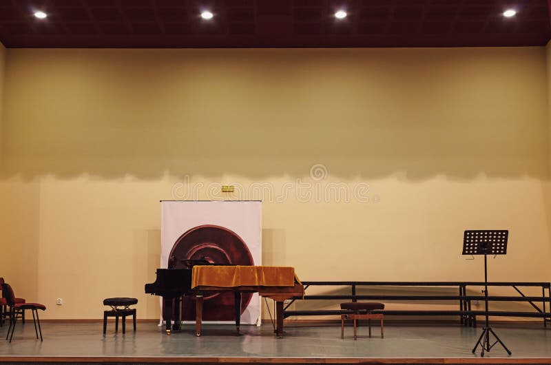 Small Concert Hall stock image. Image of small, ceiling - 89512217