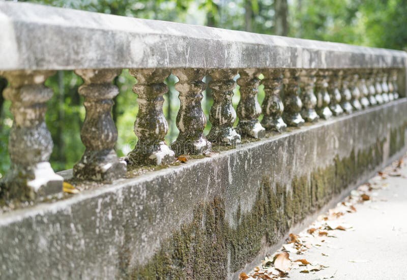 Small Concrete Gray Bridge with Handrails, Space on the Bridge Stock ...
