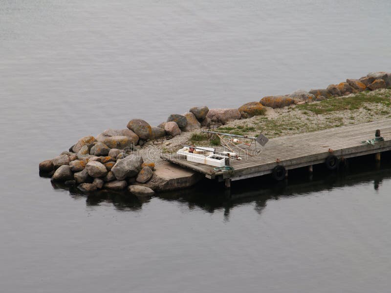 Small Concrete Landing Bridge Stock Image - Image of landing, view ...