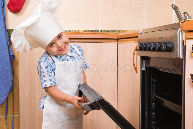 The small cook stock photo. Image of food, happiness - 12282934