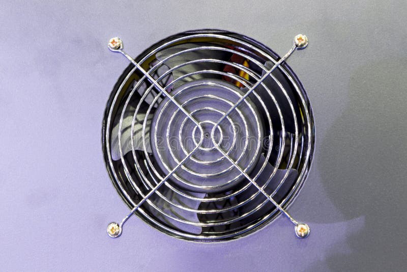 Small Cooling Fan in an Industrial Printer Stock Image - Image of ...