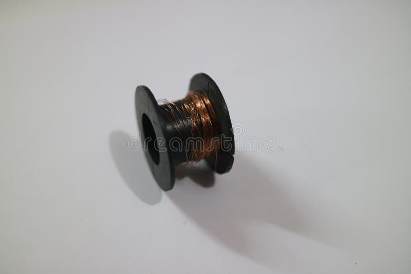 Small Copper Coil for Electronic Circuit Stock Photo - Image of ...