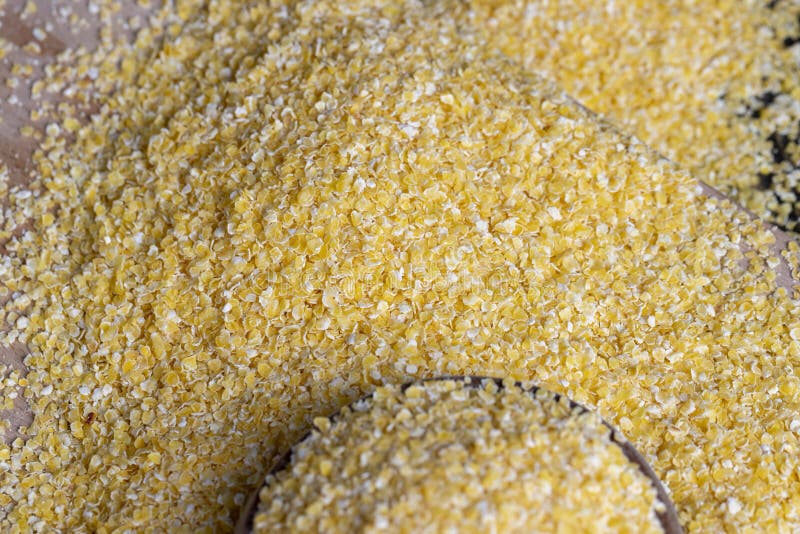 Small Corn Flakes for Making Porridge Stock Image - Image of cornmeal ...