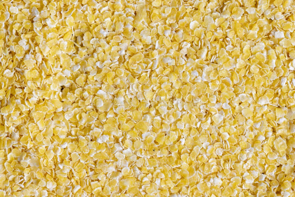 Small Corn Flakes for Making Porridge Stock Photo - Image of product ...