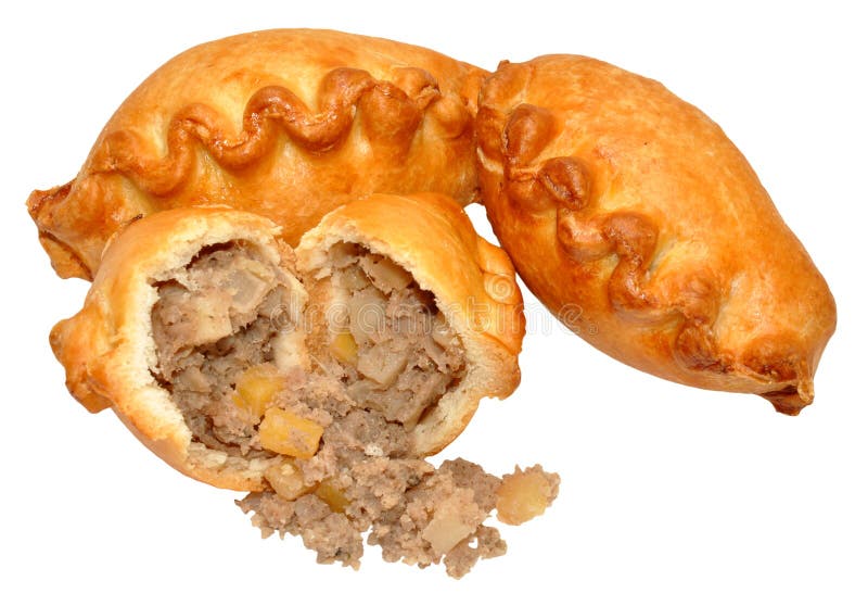 Small Pasties Closeup on Wooden Table Stock Image - Image of crockery ...