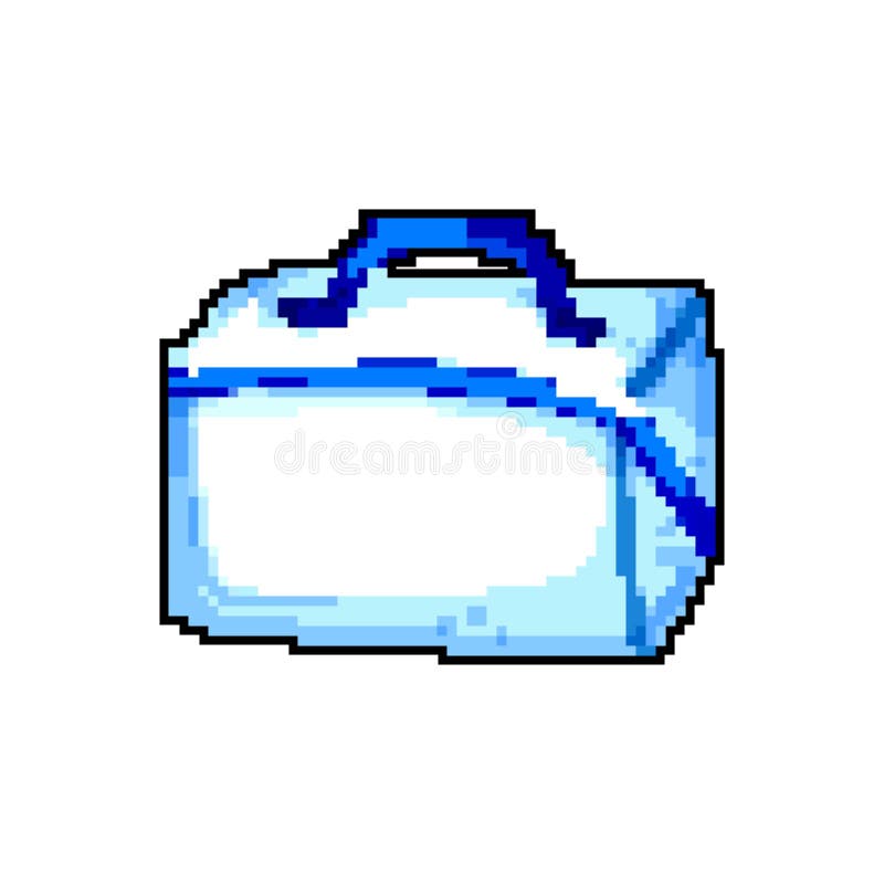 Small Cosmetic Pouch Game Pixel Art Vector Illustration Stock Vector - Illustration of mockup ...