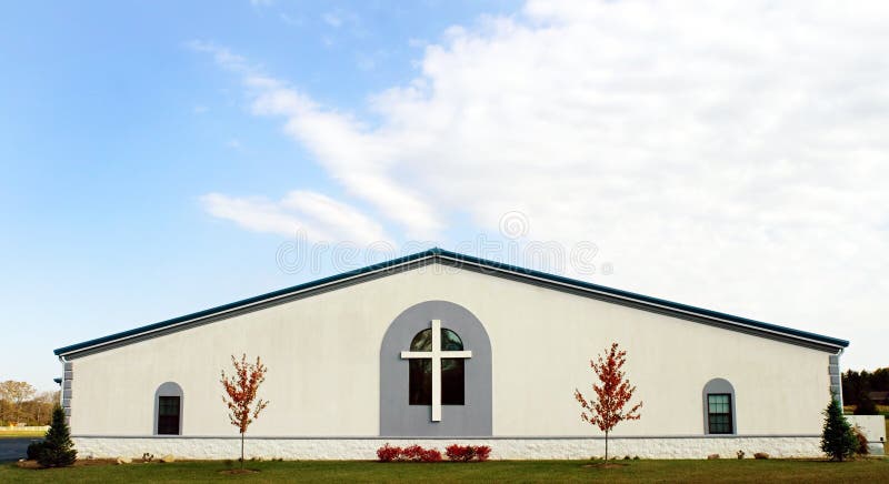Church with Symmetrical Design Stock Photo - Image of panoramic, modern ...