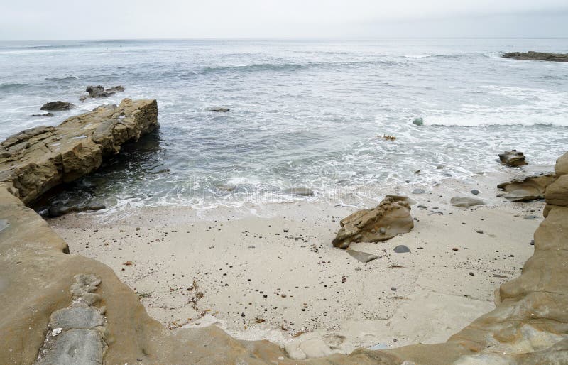 Small cove by the ocean stock image. Image of pacific - 154816089