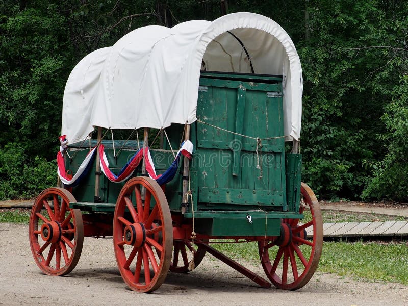 Small Covered Wagon stock image. Image of travel, covered - 100880933