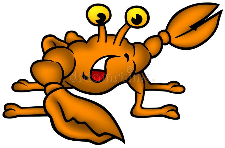 Small Crab Cartoon Illustration Stock Illustrations – 877 Small Crab ...
