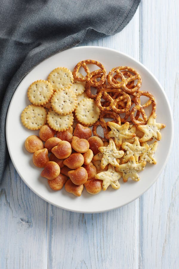 Small crackers mix stock image. Image of salted, delicious - 235162209