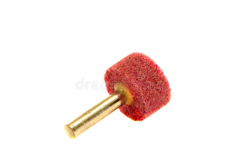 Small Craft Pink Grinder Stone Tool Isolated on White Stock Image ...