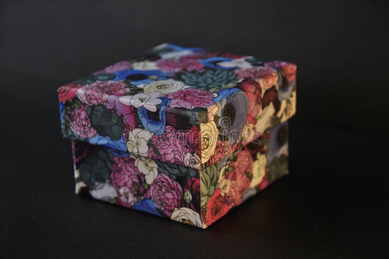 Small Closed Creative Squared Box for Presents Stock Photo - Image of ...