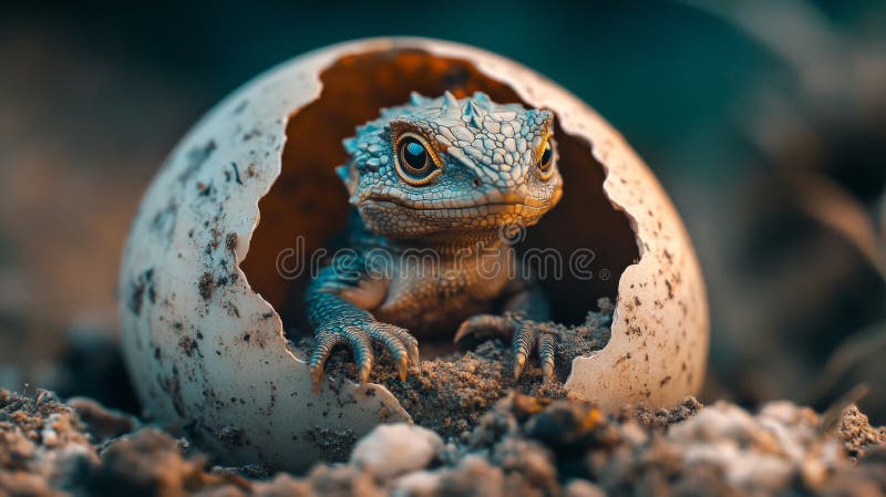 A Small Creature Emerges from Its Shell in a Magical Moment. this ...