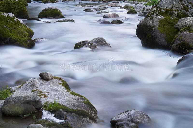 Small Creek With Rocks Picture. Image: 2863899