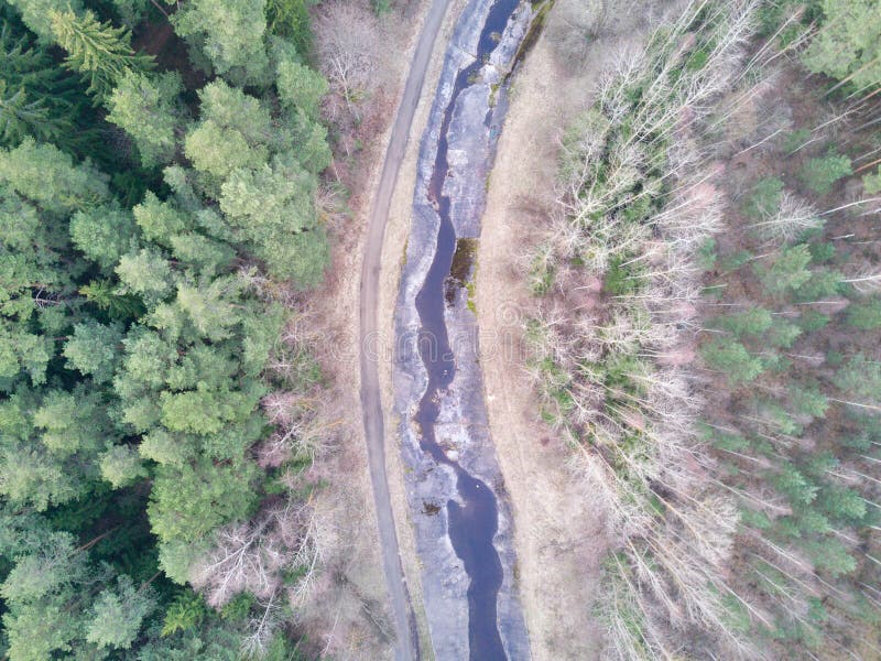 Small Creek Shoot from Above Stock Photo - Image of nature, rocks: 90434724