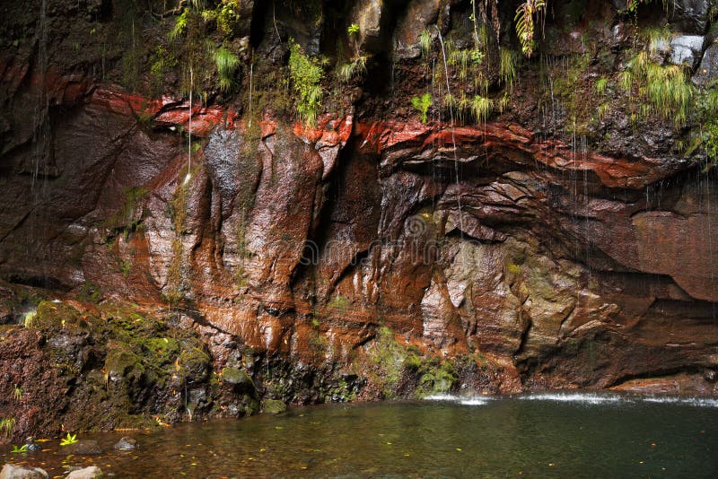 Small Creeks Subside Down of the Rock Stock Photo - Image of ...