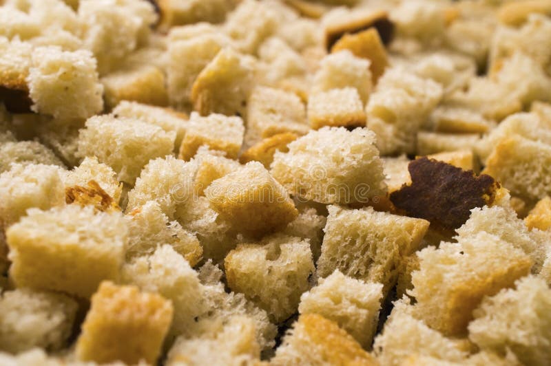 Small croutons stock photo. Image of cooking, closeup - 51446686